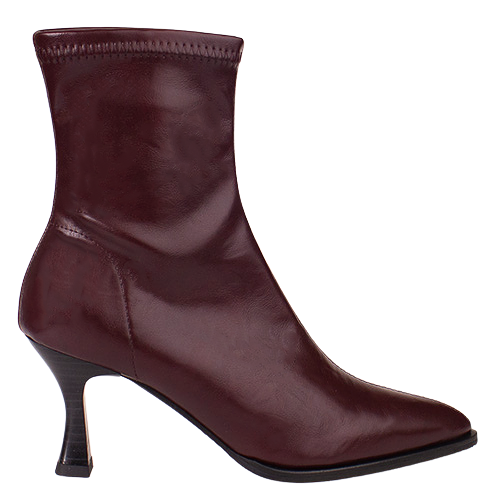 Miss Elastic Ladies Ankle Boots - 78039 - Burgundy – Greenes Shoes